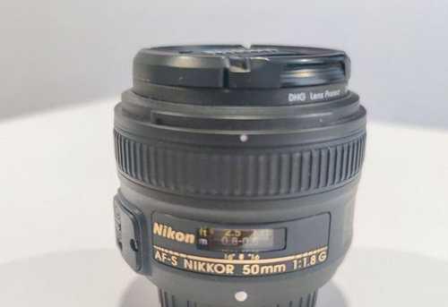 Объектив Nikon 50mm f 1:1.8G AF-S Nikkor