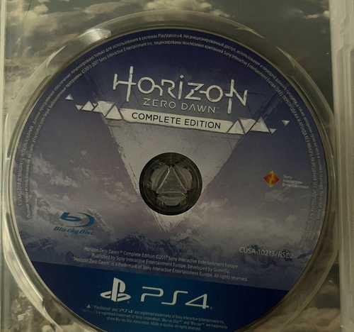 Horizon zero dawn ps4 диск