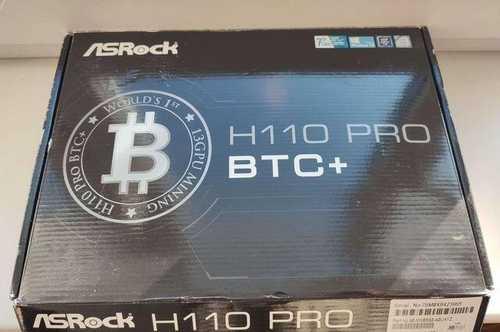 Материнская плата для майнинга ASRock H110 PRO BTC