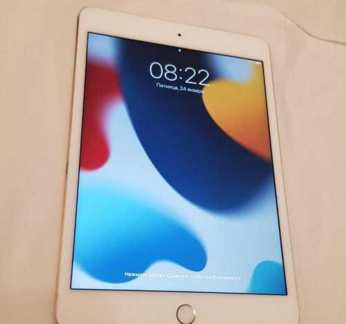 Apple iPad mini 4 Gold 16Gb Wi-Fi, как новый