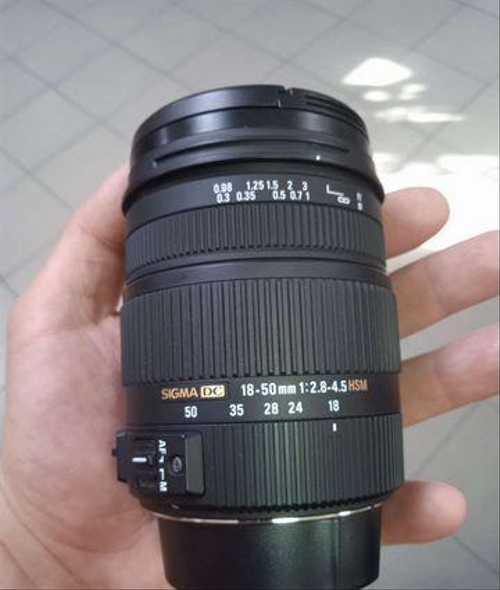 Объектив sigma для canon 18 - 50 2.8-4.5 OS новый