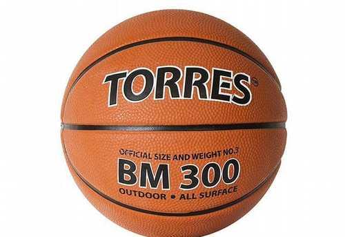 Мяч баскетбольный torres BM300, резина, размер 7