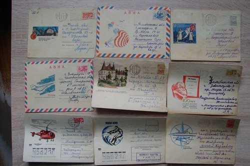 Художественные конверты 60-х - 70-х гг