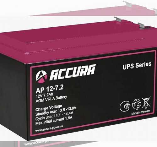 AP 12-7.2 Аккумуляторная батарея accura