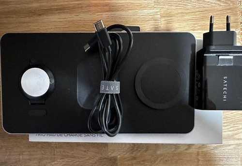 Зарядка докстанция Satechi trio Wireless charging