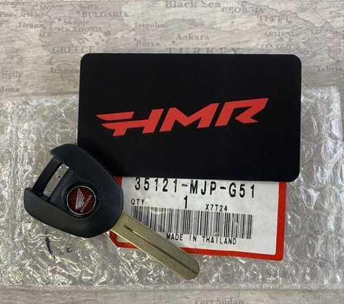 Honda Болванка ключа New Key hiss 35121-MJP-G51