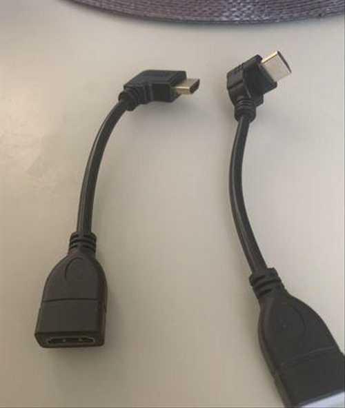 Угловые переходники-удлинители hdmi, USB