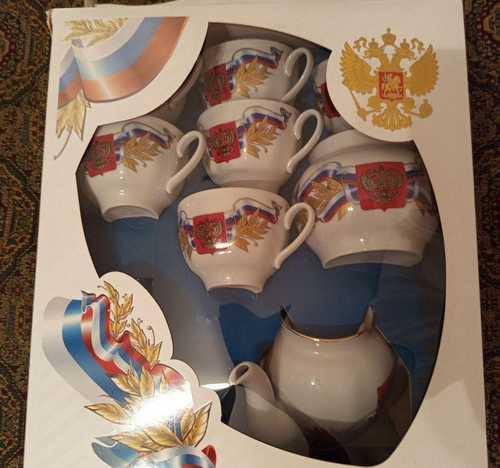 Подарочный сервиз с флагом и гербом