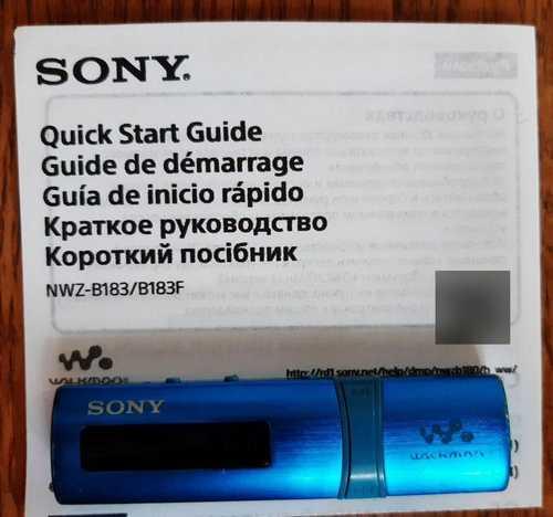 MP3 плеер sony NWZ-B183F 4Gb