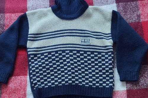 Теплый детский шерстяной свитер