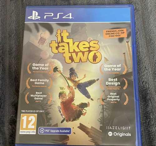 It takes two ps4 диск