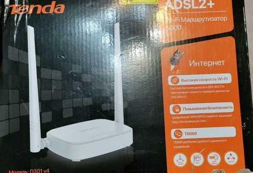 Tenda D301V4.0 Wi-Fi роутер adsl2+, 300 Мбит/сек