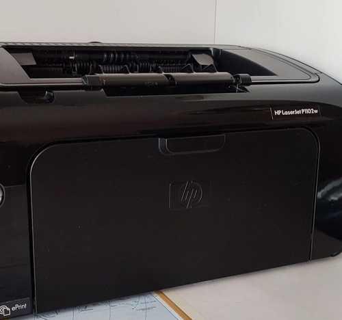 Принтер лазерный HP P1102w черно-белый