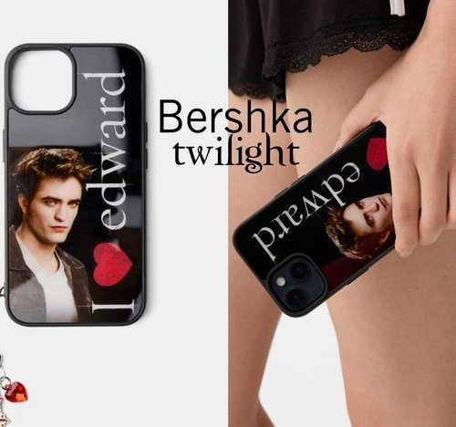 Чехол с брелком на iPhone Bershka twilight