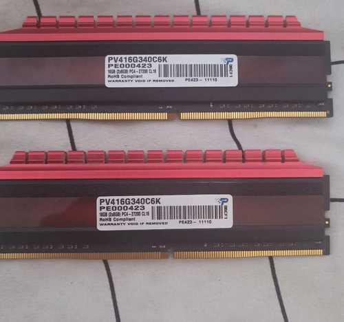 Оперативная память Patriot Viper 4 DDR4 - 2x 8гб 3