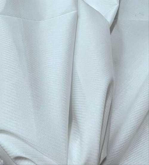 Ткань Италия Рубашечное полотно белого цвета