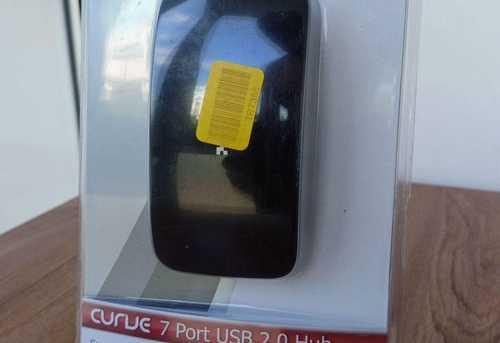 Usb разветвитель trust Curve 7 port