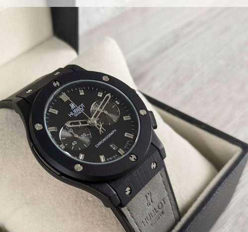 Мужские часы Hublot (Всё Активно) ремешок каучук