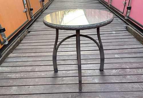 Садовая мебель, стол из искусственного ротанга бу