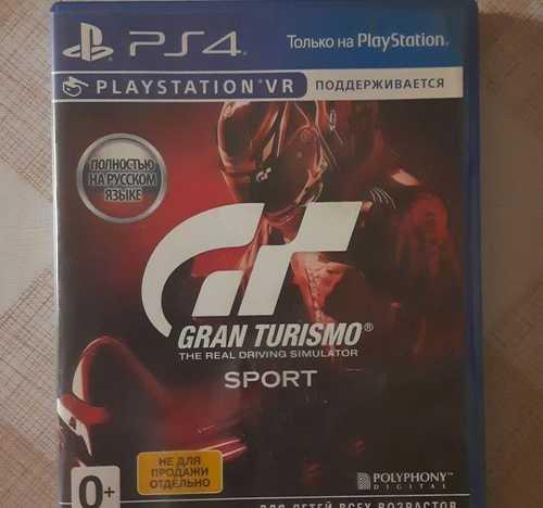 Диск "Gran turismo 6 sport" ps4