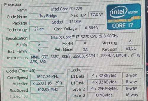 Intel core i7 3770 материнская плата 16gb