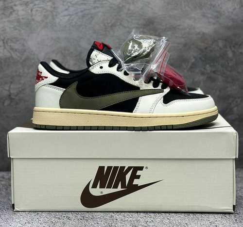 Кроссовки nike air jordan 1 low travis scott