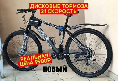 Скоростной велосипед Черно-серый новый