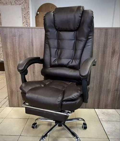 Офисное кресло коричневое - новое
