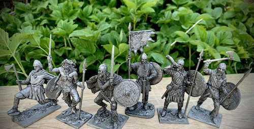 Оловянные солдатики Викинги набор миниатюр