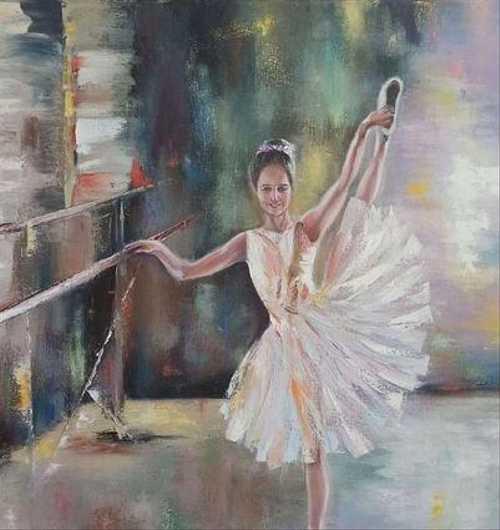 Картина маслом "Юная балерина"