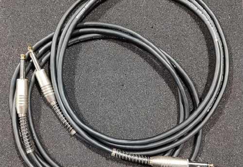Микрофонный кабель TRS-TRS(Jack 6,3-6,3) (пара)