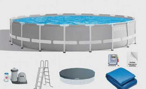 Каркасный бассейн intex 26756 610х132 см
