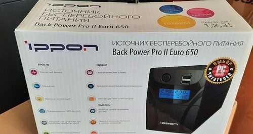 Ибп Ippon Back Power Pro II Euro 650