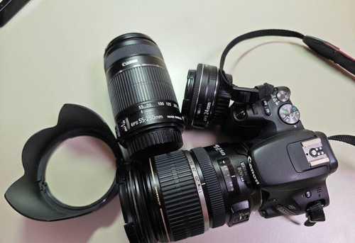Canon EOS 200D с набором отличных объективов