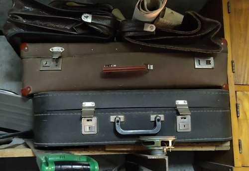Кожаный чемодан СССР ретро