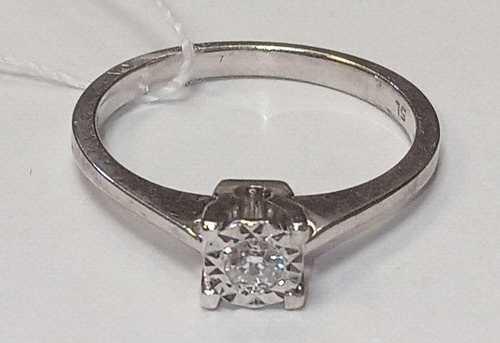 Золотое кольцо с бриллиантом (27000)