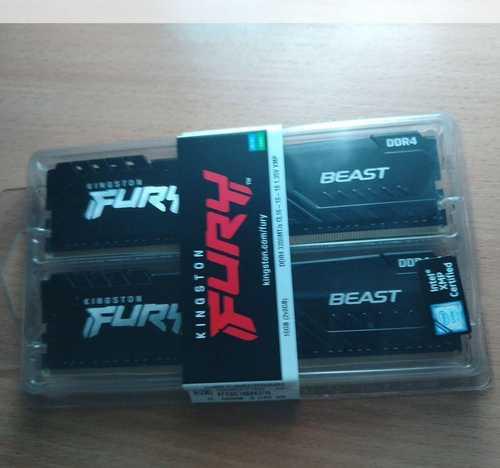 Оперативная память ddr4 16gb 3200 kingston fury