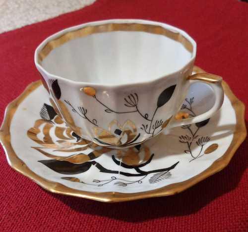 Чайная пара костяной фарфор Лфз