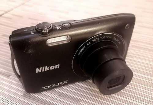 Компактный фотоаппарат Nikon coolpix S3300