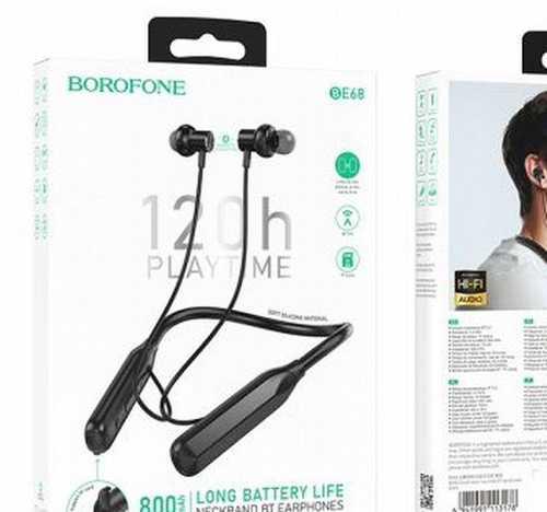 Блютуз (Bluetooth) наушники Sport Borofone BE68