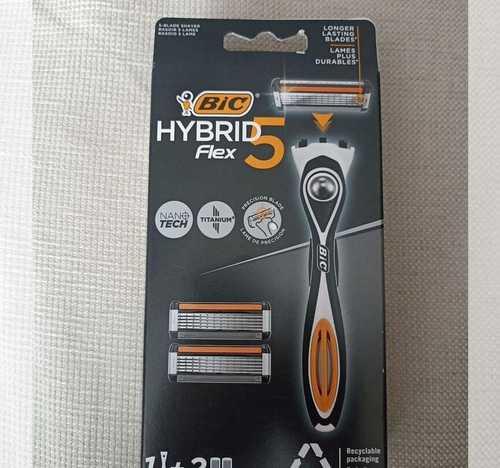 Бритва мужская BIC hybrid flex 5