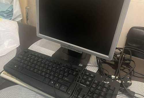 Монитор, клавиатура, мышка Acer