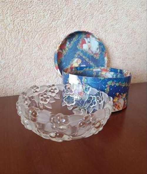 Салатник ваза для конфет стекло