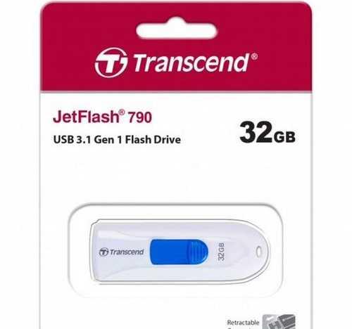 Transcend 32GB Jetflash 790 TS32GJF790W USB3.0 бел