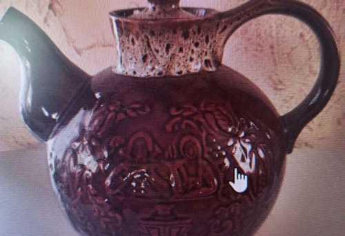 Винтажный керамический чайник