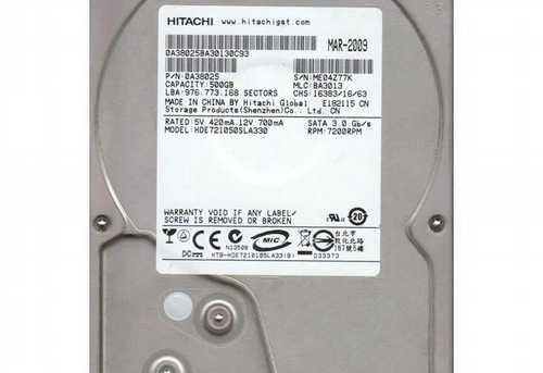 Жесткий диск Hitachi HDE721050SLA330 500Gb SATA
