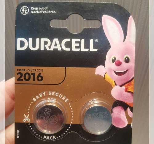 Батарейки duracell 2016