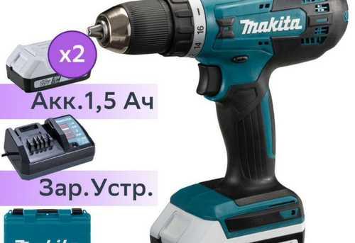 Дрель-шуруповерт аккумуляторная Makita DF488DWE