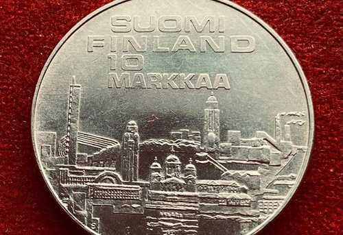Монета Финляндия 10 марок 1971 Серебро