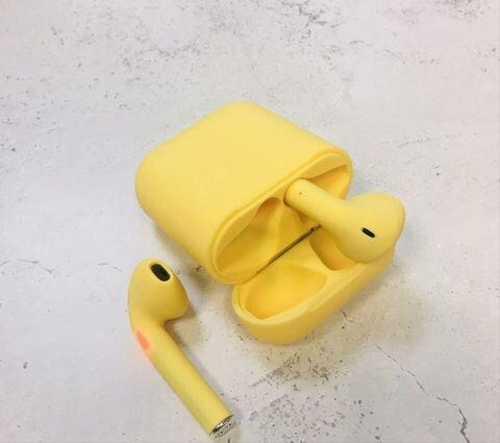 Беспроводные стерео наушники,желтые AIR Soft